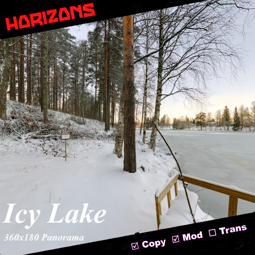 Second Life Marketplace - Strato-Cube Scene - Icy Lake 6-Megapixel ...