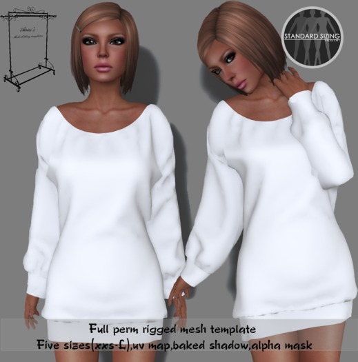 Second Life Marketplace - Anni's -Full perm mesh sweater dress i