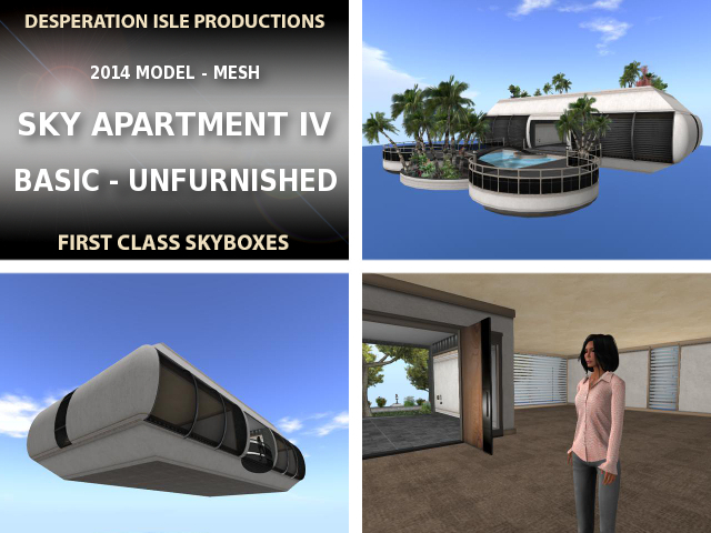 Second Life Marketplace - The Sky Apartment - Low Prim Quality Skybox ...