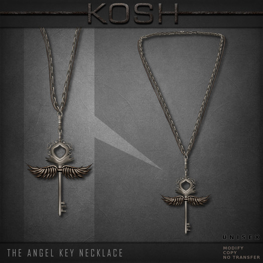 Second Life Marketplace - KOSH- THE ANGEL KEY NECKLACE