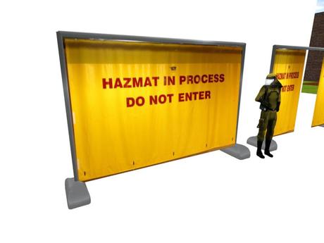 Second Life Marketplace - hazmat fence box