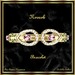 Second Life Marketplace - TST - NEVAEH PINK TOPAZ & EMERALD BRACELET YG.