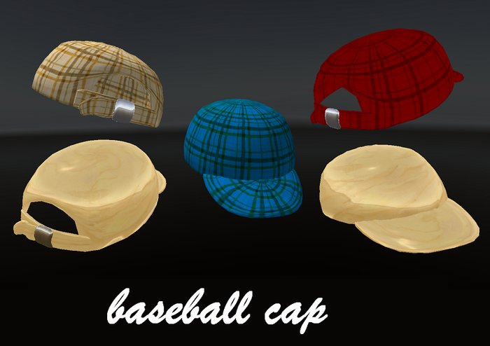 Second Life Marketplace - *Diesel Magic* baseball cap sculpted maps