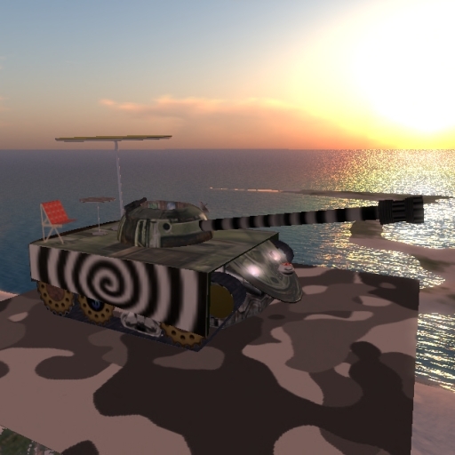 Second Life Marketplace - tanky (tank girl tank) 2 person drivable vehicle