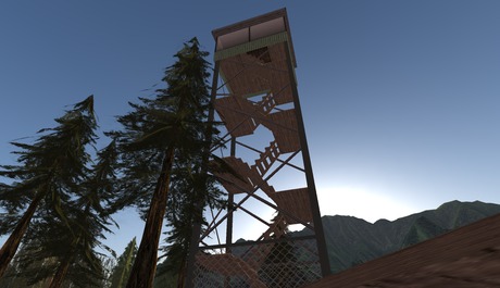 Second Life Marketplace - Flywalker North Woods Fire Tower 1.1 (BOXED)