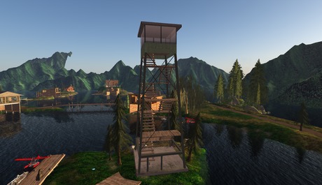 Second Life Marketplace - Flywalker North Woods Fire Tower 1.1 (BOXED)