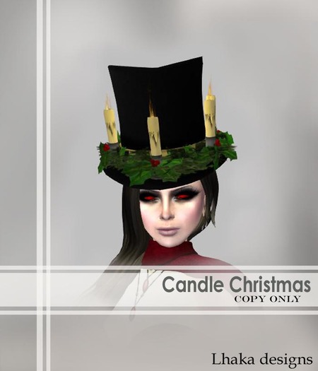 Second Life Marketplace - Candle Christmas Top Hat