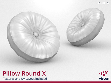 Second Life Marketplace - *viscon* Mesh Pillow Round X