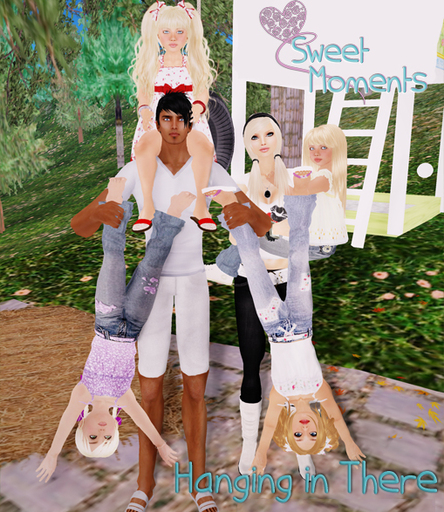 Second Life Marketplace - Family Poses: *Sweet Moments* Hanging In there