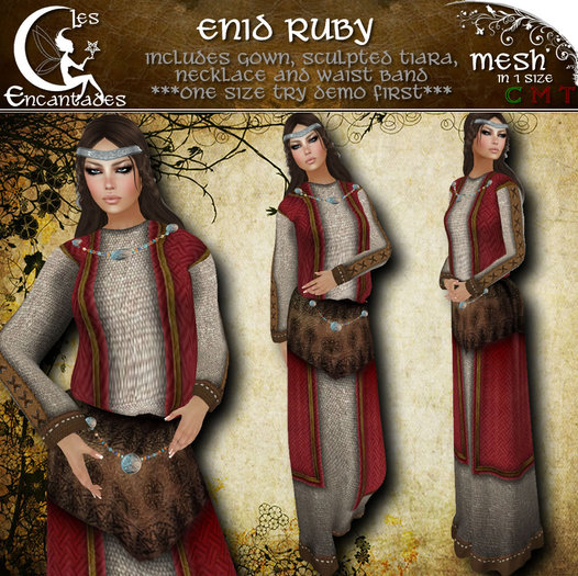 Second Life Marketplace - *LE* Enid Ruby - Ancient viking medieval outfit