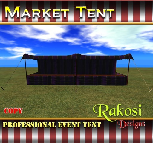 Second Life Marketplace - Big Top Market Tent - Black and Purple - COPY ...