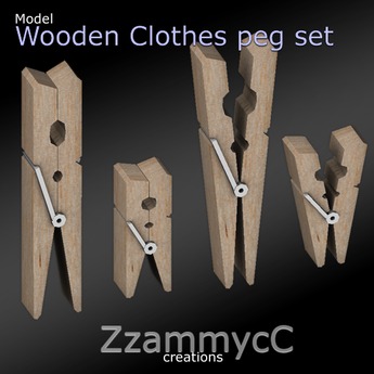 Second Life Marketplace - clothes peg set