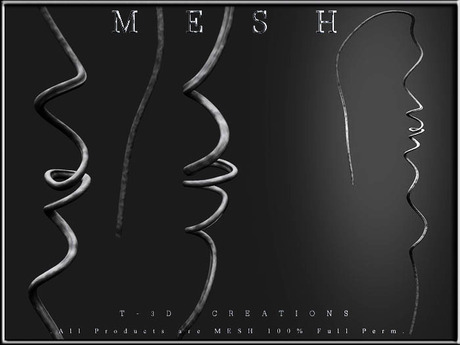 Second Life Marketplace - T-3D Creations [ Crooked Wire ] MESH - Full ...