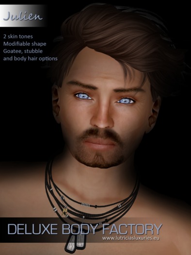 Second Life Marketplace - Julien skin and modifiable shape, 4 skin ...