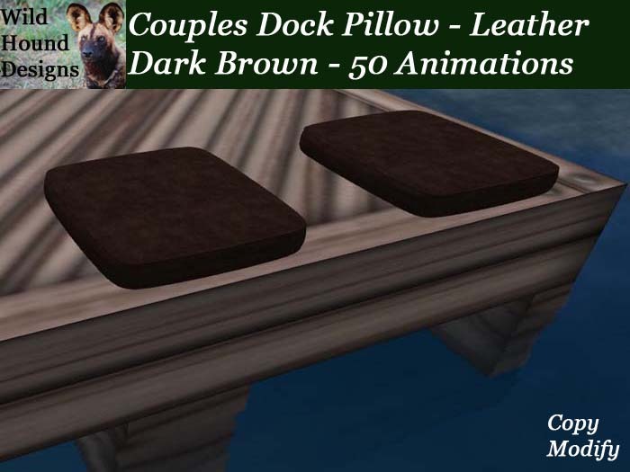Second Life Marketplace - [WHD] -- Dock Pillow - Couples - Leather ...