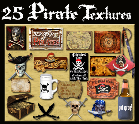 Second Life Marketplace - 25 pirate textures