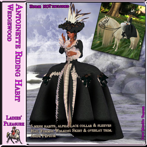 Second Life Marketplace - ~LP~ Antoinette Riding Habit (BOXED) Wedgewood
