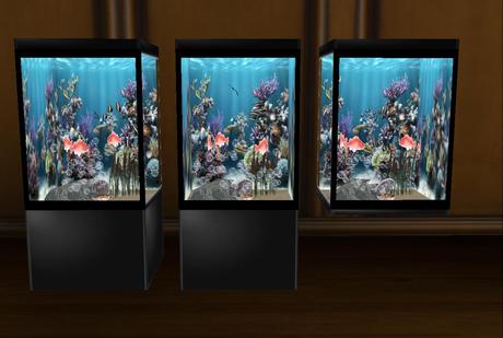 Second Life Marketplace - Aquarium / Fish Tank Corner 1 meter w/coins ...