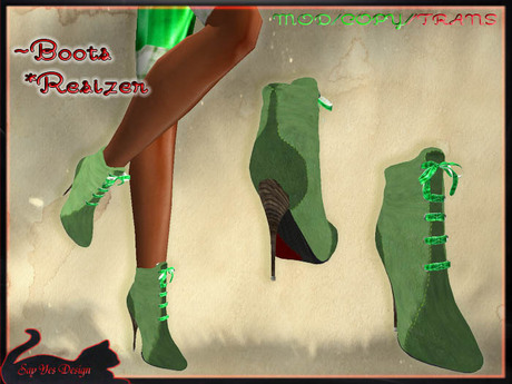 Second Life Marketplace - *SY* green Boots [Nr. 1420 Parcel]