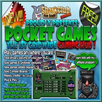 Second Life Marketplace - Official Pocket Games Hud v1.01