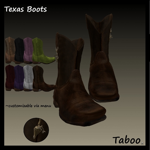 Second Life Marketplace - Taboo Texas Boots (box)