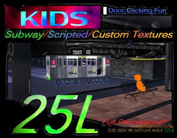 Second Life Marketplace - Kids Fun Rideable Subwaytrain 4.1