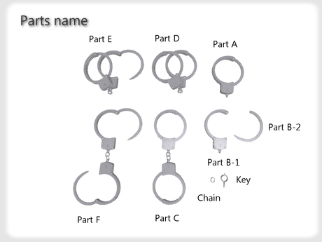 Second Life Marketplace - LDG-FULL PERM 117 Handcuffs /5 parts/Nano/1 ...