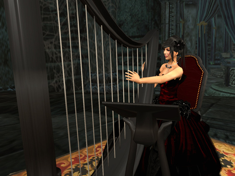 Second Life Marketplace - Playable Elegance Divine Gothic Harp