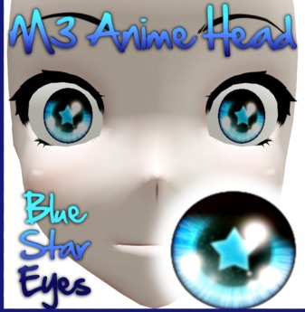 Second Life Marketplace - M3 Anime Head - Blue Eyes Pack