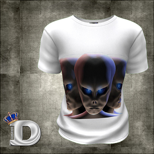 Second Life Marketplace - [Depht] Aliens Tshirt White