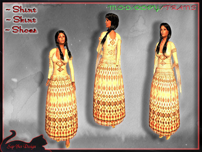 Second Life Marketplace - *SY*Native American Dress [Nr. 1480 Parcel]