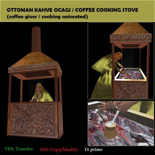Second Life Marketplace - OTTOMAN kahve ocagi / coffee cooking stove in box