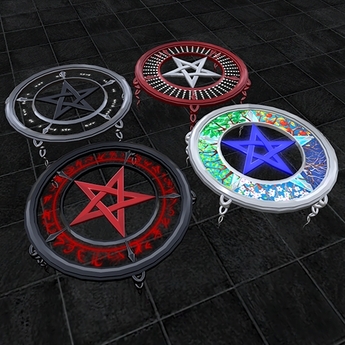 Second Life Marketplace - Pentacle Table (Sculpty Pentagram Table ...