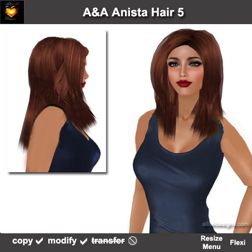 Second Life Marketplace - A&A Anista Hair Milk Chocolate (Color 5 ...
