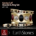 Second Life Marketplace - EarthStones Karuka Bracelet & Ring - Gold/Onyx
