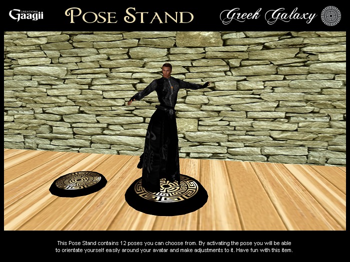 Second Life Marketplace - Gaagii - Pose Stand - Greek Galaxy