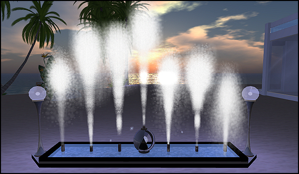 Second Life Marketplace - Dancing Jet Water Fountain 05 by Xara Rau Design