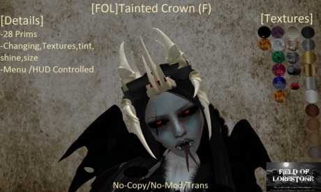 Second Life Marketplace - [FOL]Tainted Crown (F)