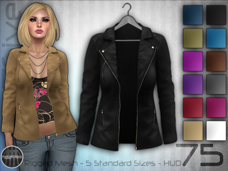 Second Life Marketplace - Leather Jacket - Fatpack