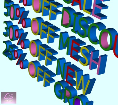 Second Life Marketplace - Store Essentials Signs: Sale - New - Discount ...