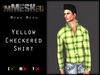 Second Life Marketplace - imMESHed - Yellow Checkered Shirt