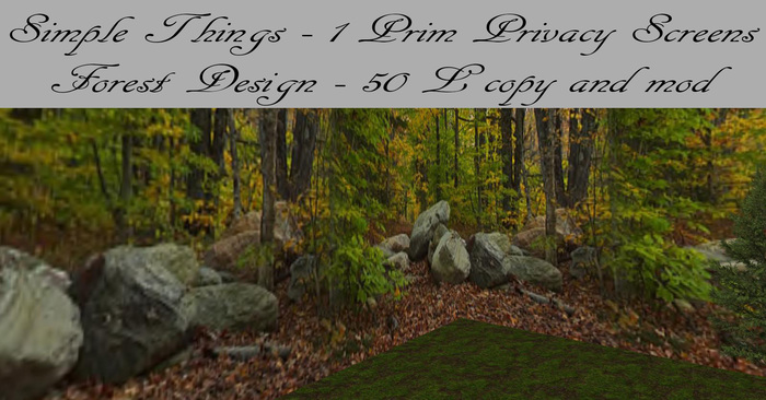 Second Life Marketplace - Simple Things Design - Forest Privacy Screens