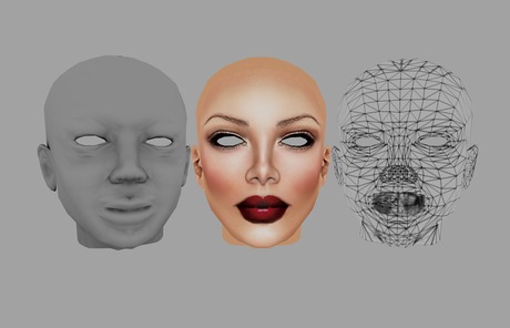 Second Life Marketplace - VOGA - Rigged Head Mesh Fullperm v1