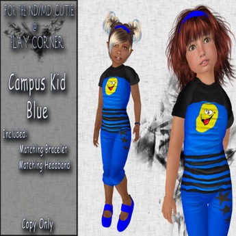 Second Life Marketplace - ND/MD CUTIES CAMPUS KID BLUE PC