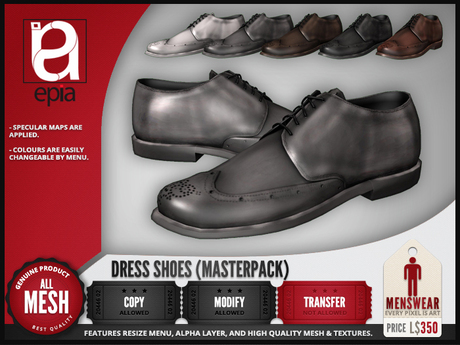 Second Life Marketplace - (epia) - Dress Shoes DEMO