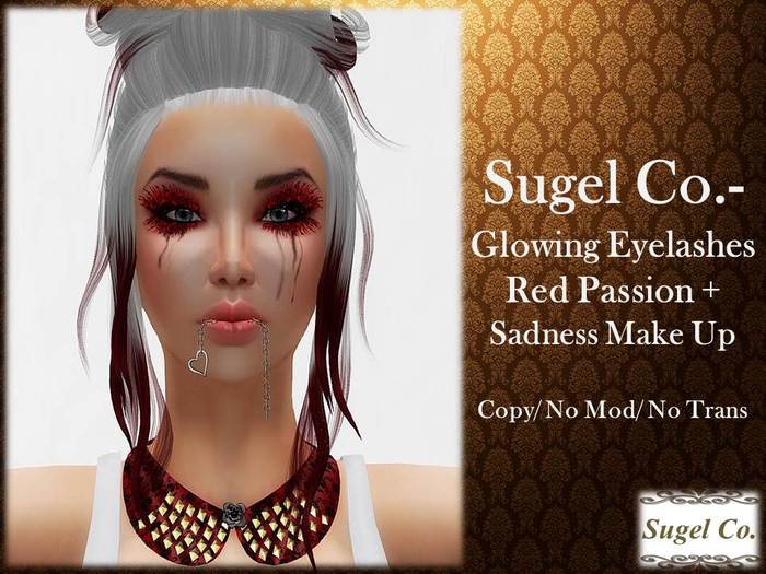 Second Life Marketplace - Sugel Co. - [PROMO] Red Passion + Sadness Make up