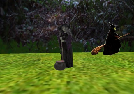 Second Life Marketplace - Mw Witch Hop animated scripted halloween