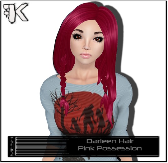 Second Life Marketplace - FK! - Darleen Hair - Pink Possession