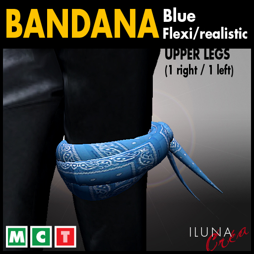 Second Life Marketplace - blue bandanas - upper legs