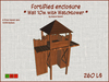 Second Life Marketplace - Fortified enclosure-Wall 10m-Watchtower (Copy)